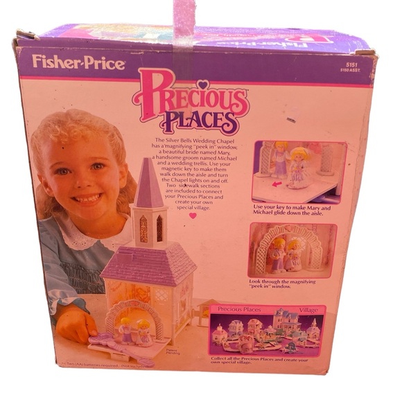 Fisher-Price | Toys | New Vintage Fisher Price Precious Places Silver Bells Wedding Chapel ...